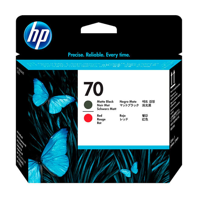 Cabezal hp 70 C9409A Matte Black & Red 1,000pag Z2100
